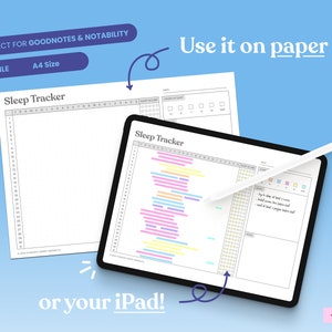 SLEEP TRACKER Digital Planner Digital Bullet Journal Goodnotes ...