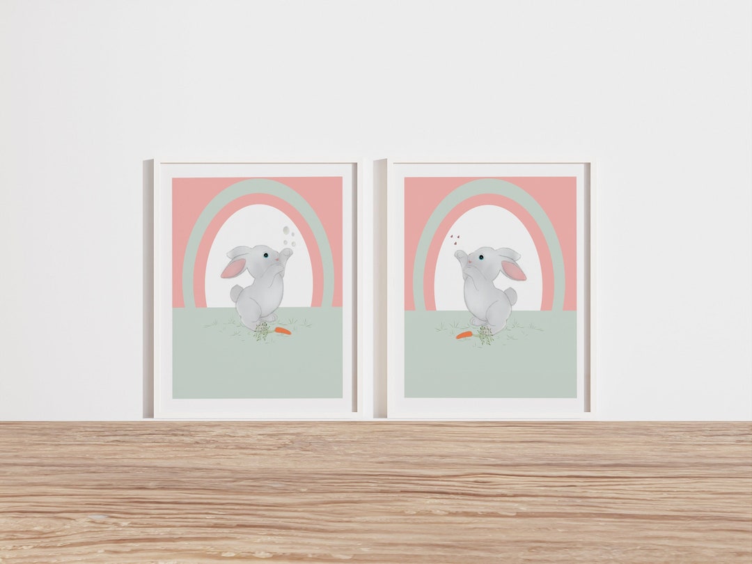 Flopsy Bundle Poster, Rabbit Artwork, Printable Flopsy Bunny Draw, Cute ...