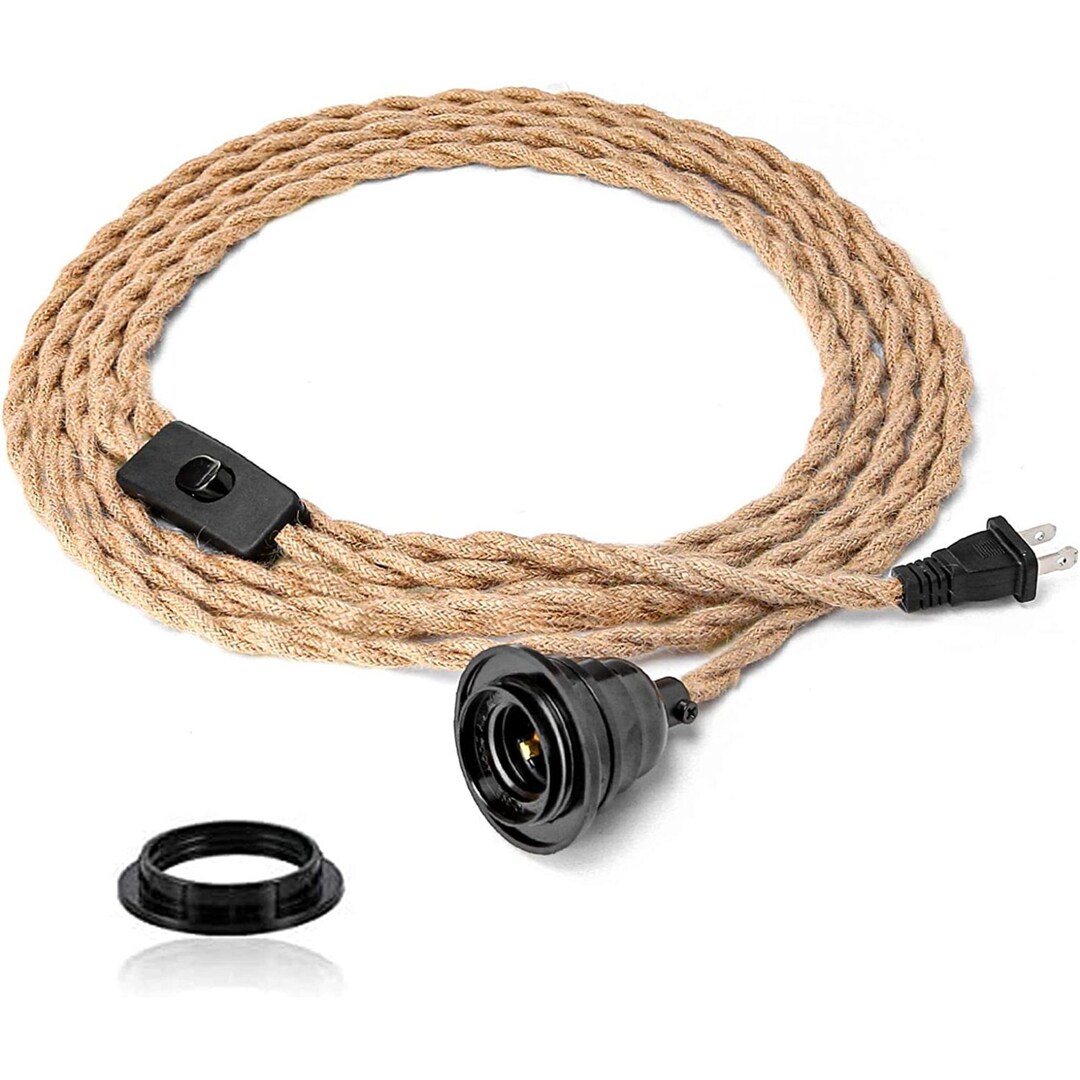 Pendant Light Cord Hanging Light Kit With Switch Plug in - Etsy
