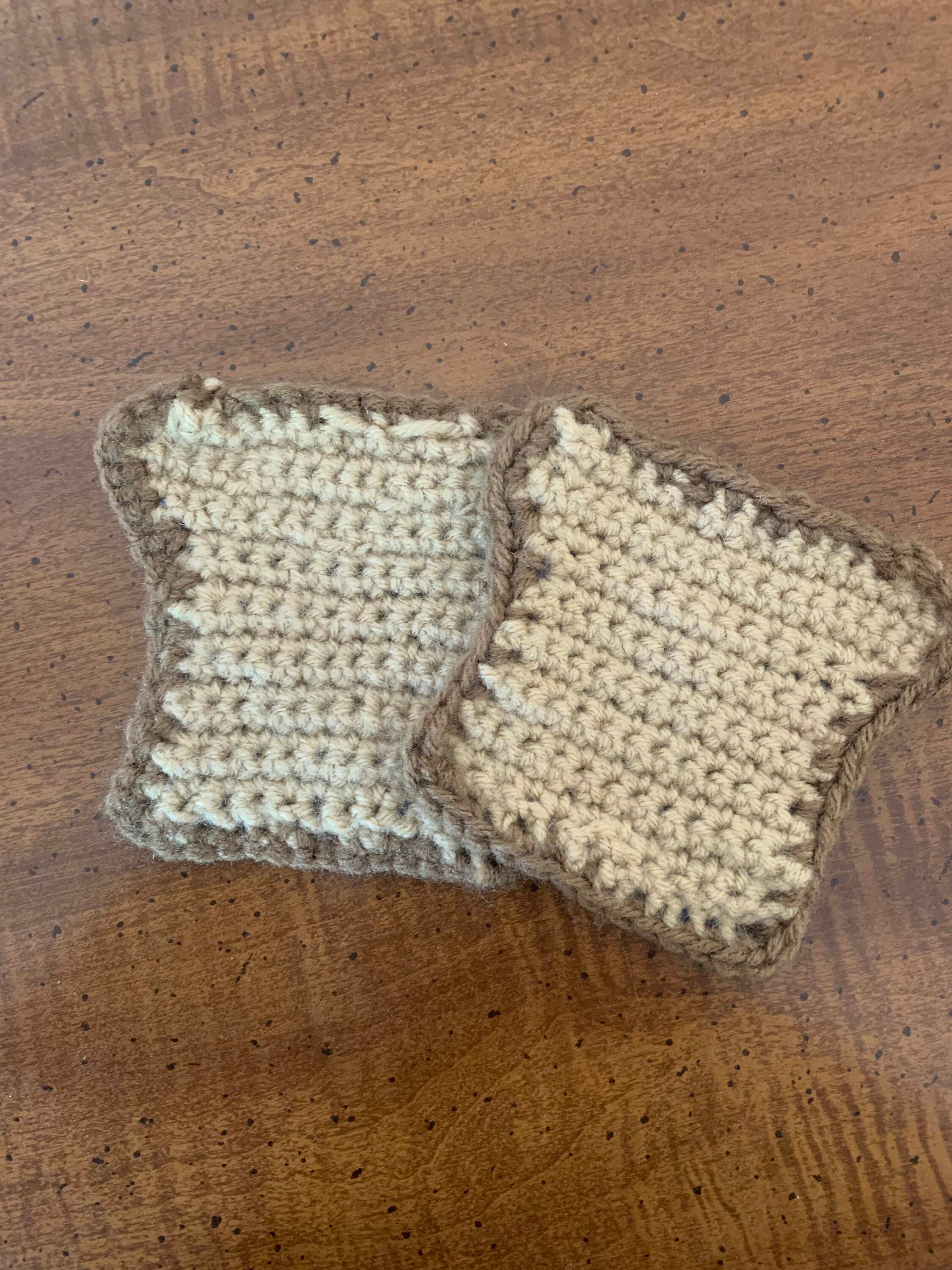 Crochet Eggs and Toast Coasters - Etsy