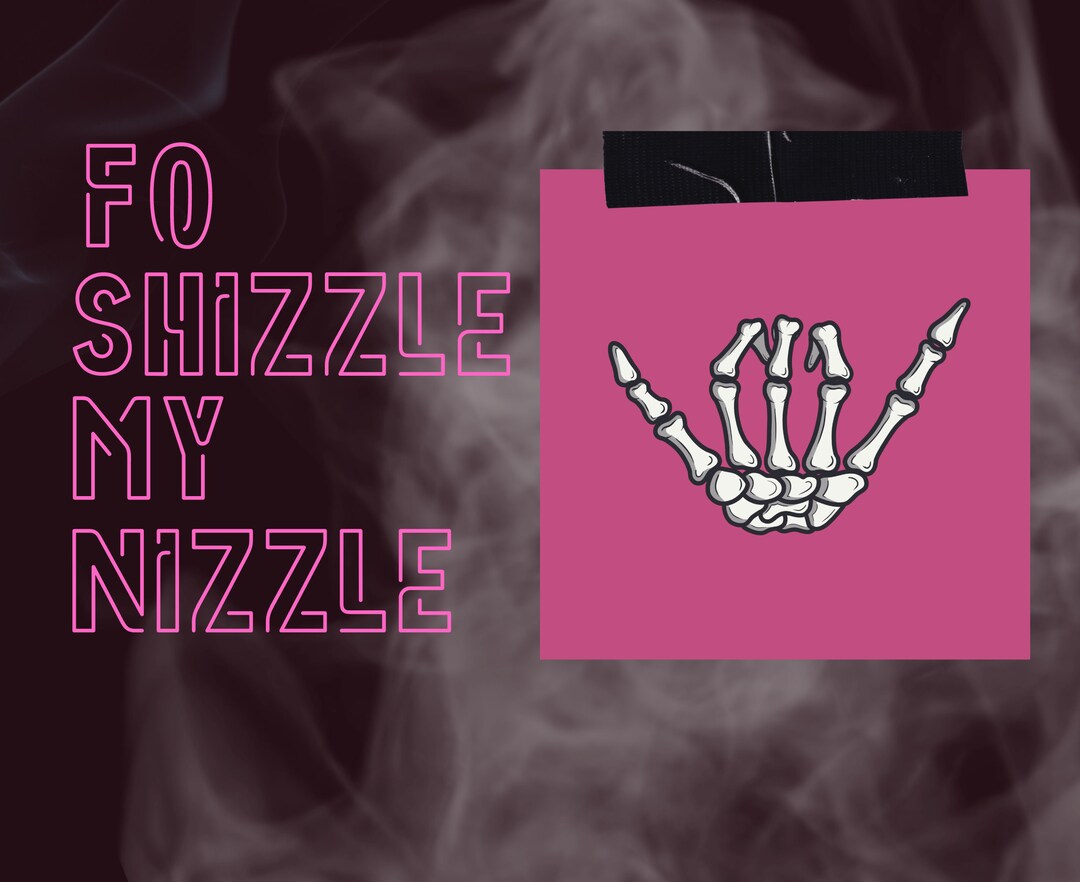 Skeleton Hand Hang Loose Digital Download: Pink Gothic Decor Wall Art ...