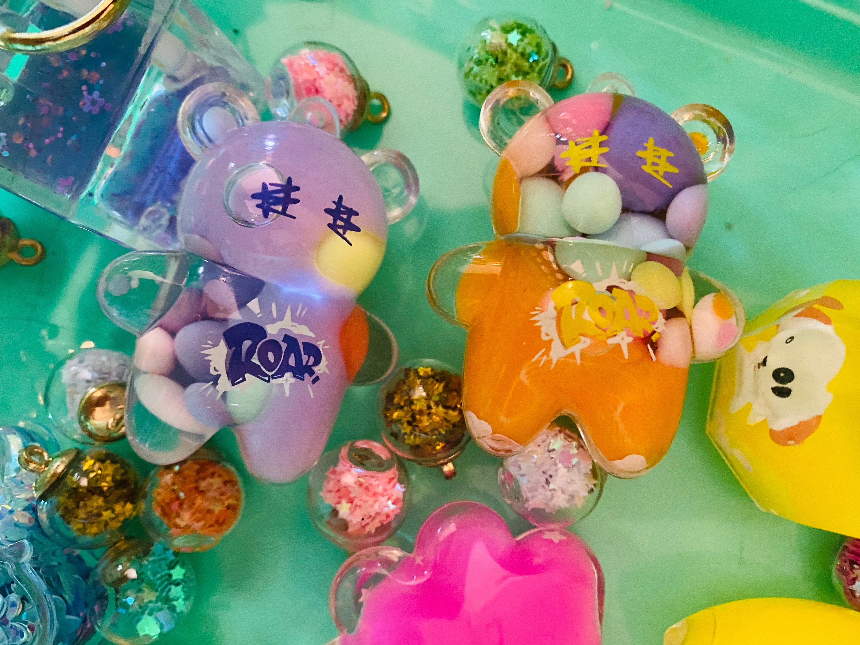 Fluid Keychain, Fidget Toy, Sensory Play, DIY Keychain - Etsy