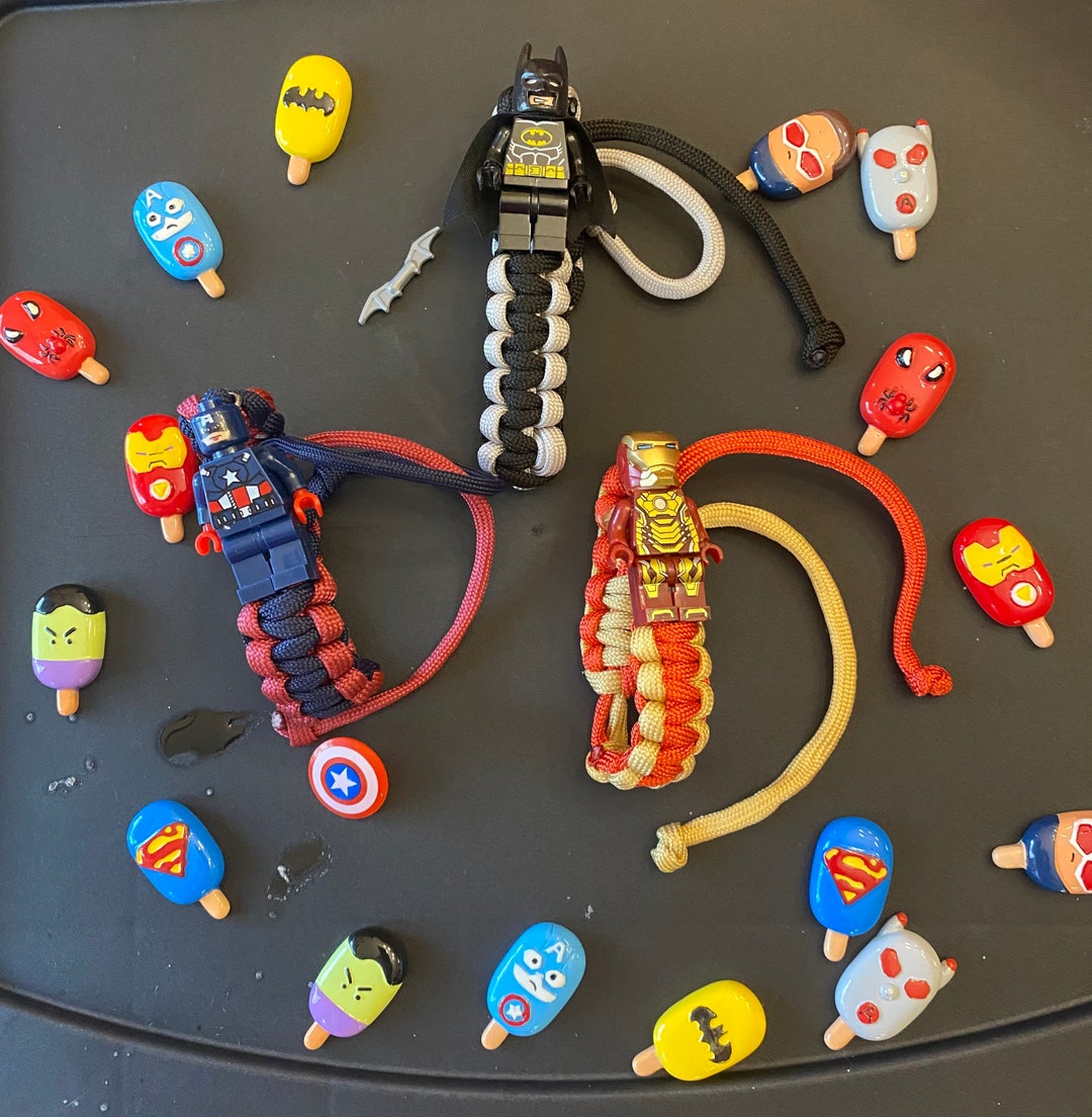 Super Hero Bracelets, Superhero Backpack Tag,backpack Tag, Iron Man ...