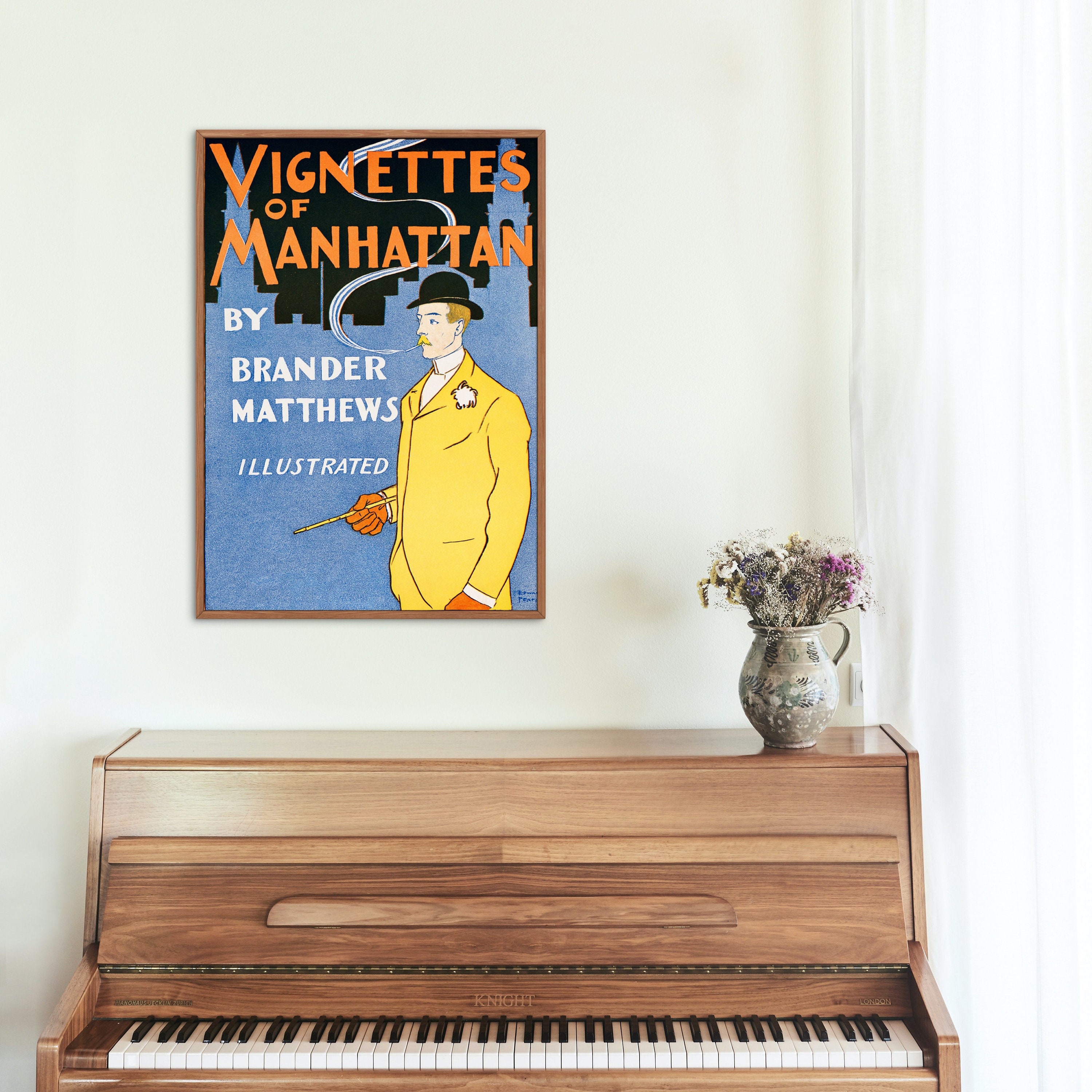 Vintage Poster Vignettes of Manhattan Digital Download - Etsy