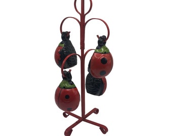 Red Metal Tree Stand - Etsy