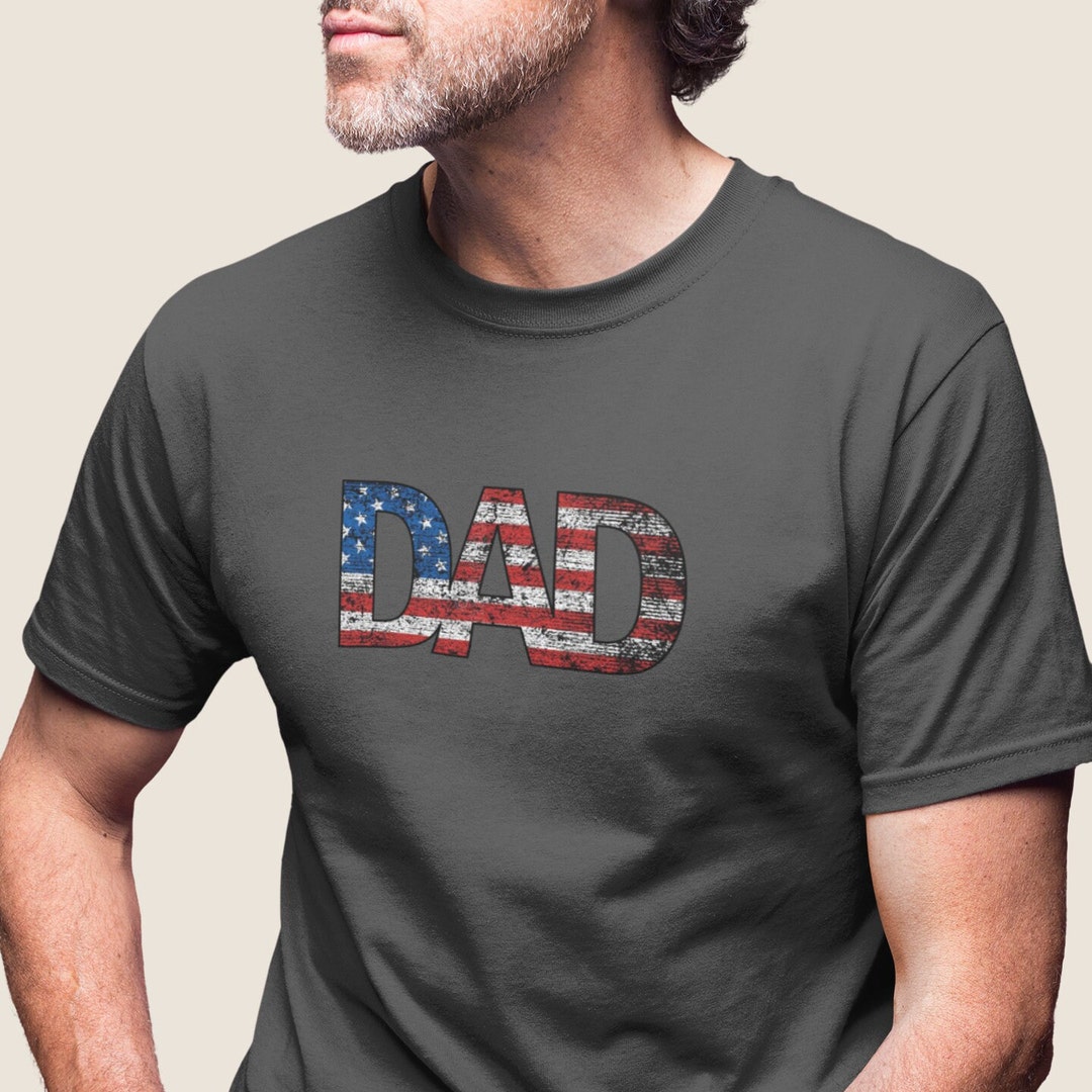 Distress DAD American Flag, 4th the July Gift, Fathers Day ...