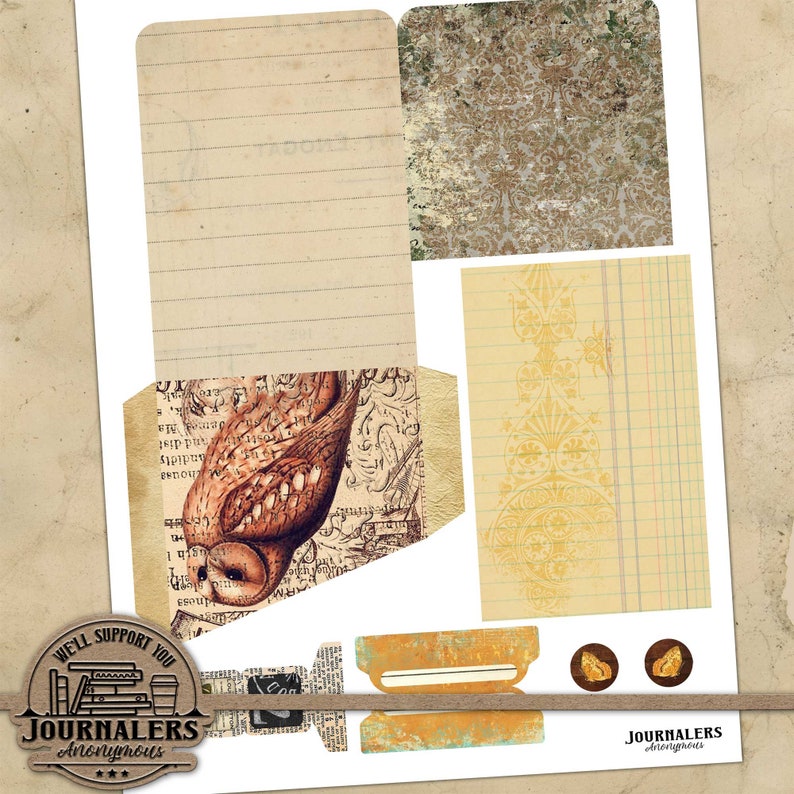 Collage Set 5 Ephemera, Junk Journal Kit, Junk Journal Digital ...
