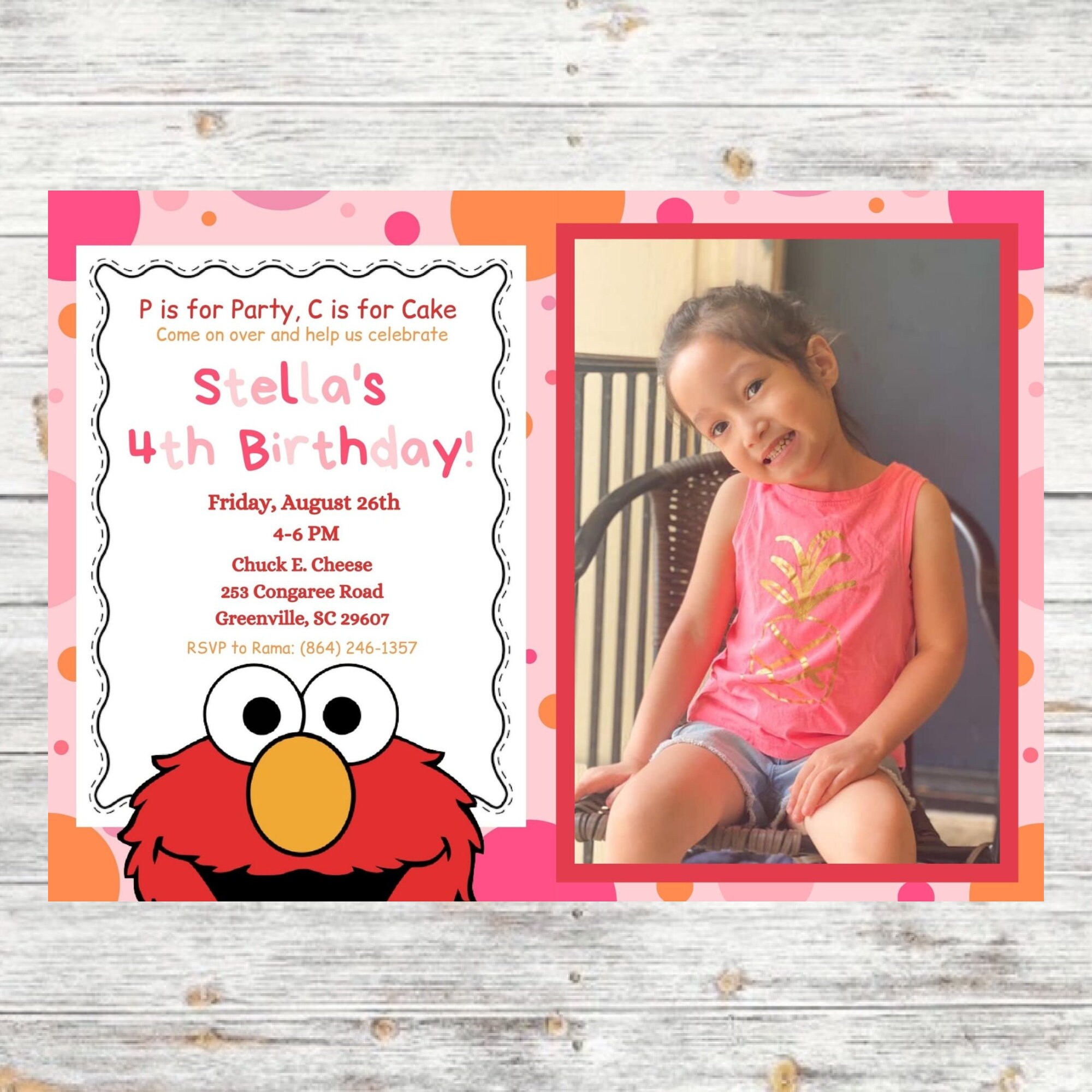 Baby Sesame Street 1st Birthday Invitations
