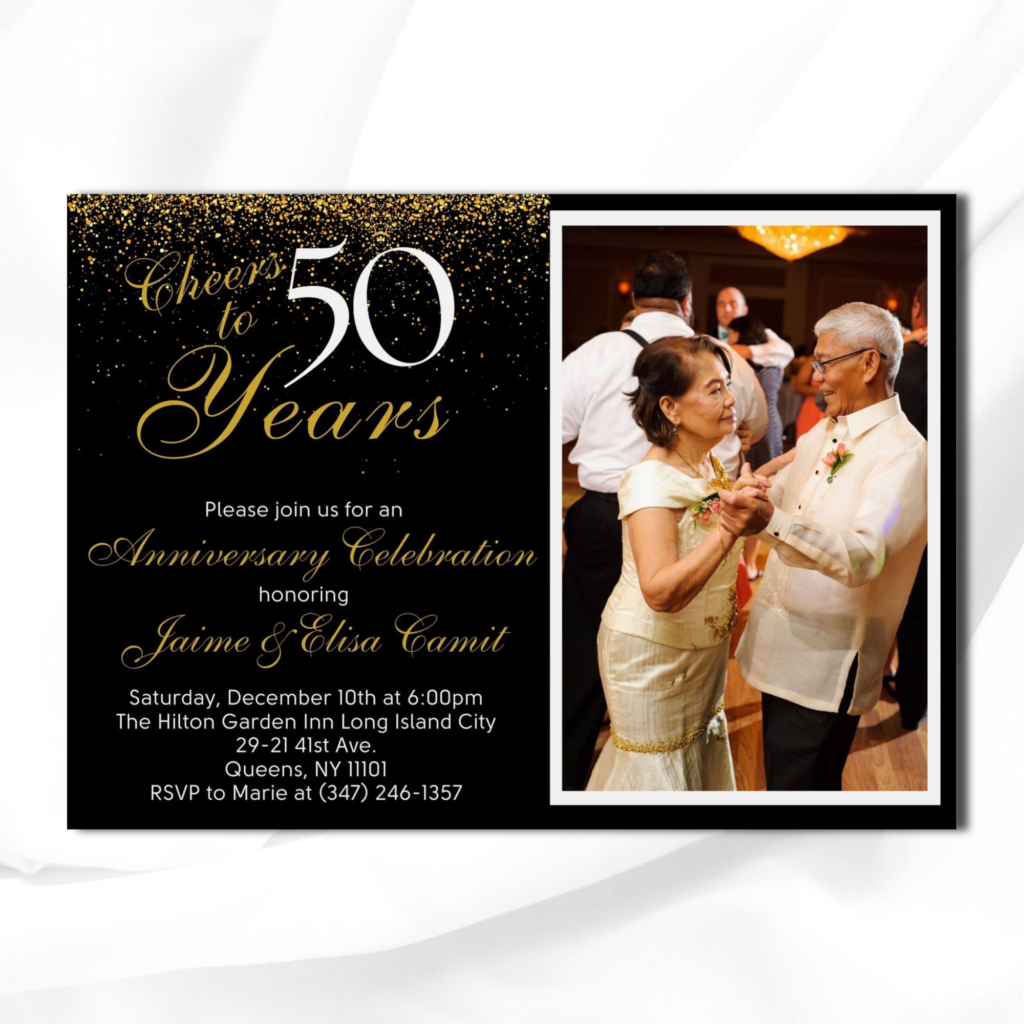 Golden Jubilee Invitation Cards