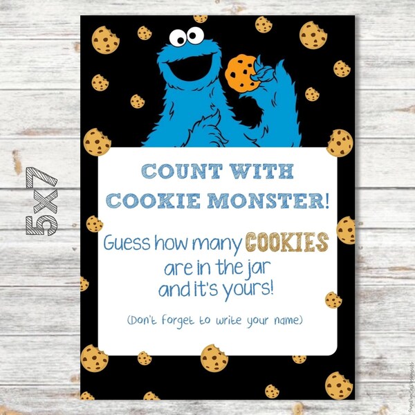 Cookie Monster Favor - Etsy
