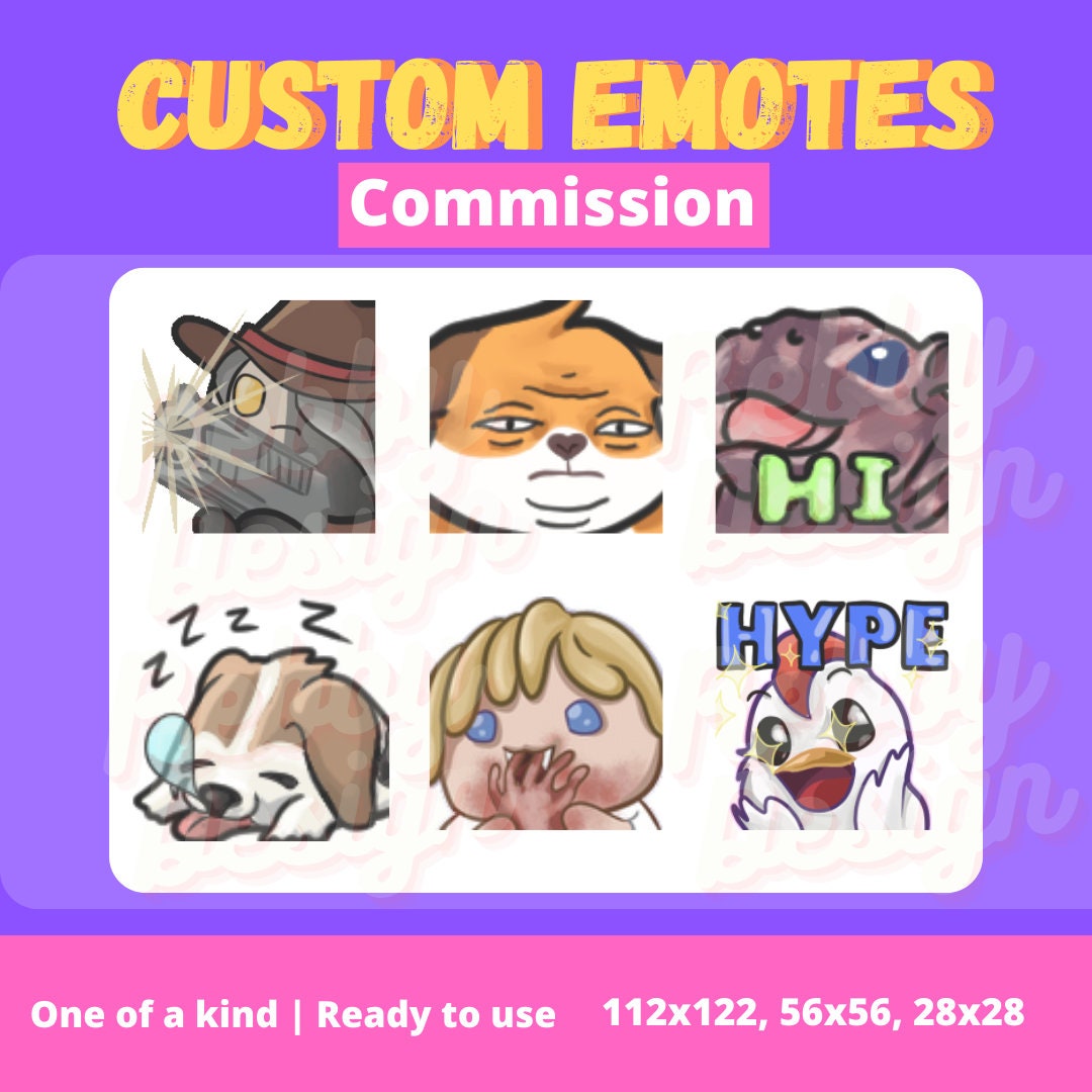 Custom Chibi Emotes X 3 | Premium Quality | One-of-a-kind | Twitch, YT ...