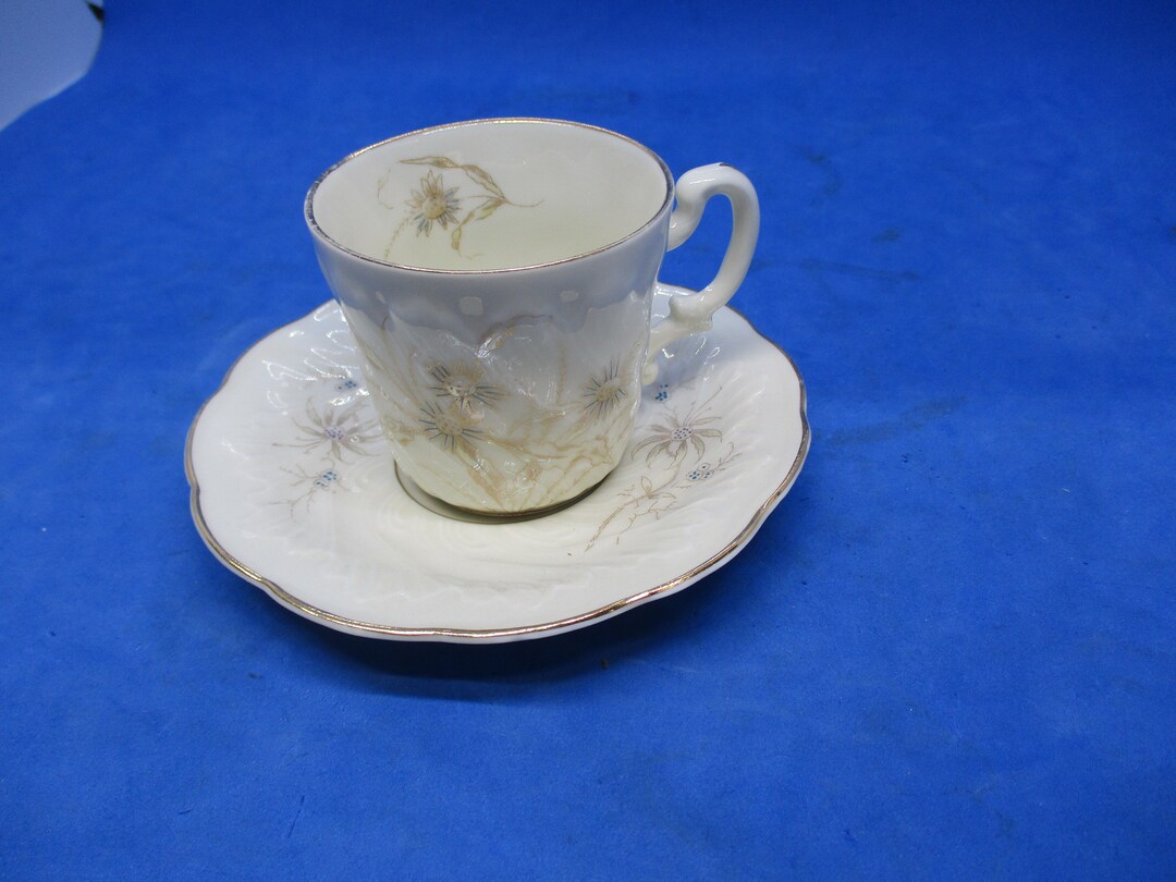 Vintage Weimar German Fine China Tea/coffee Cup With Saucer Floral 4.25 ...