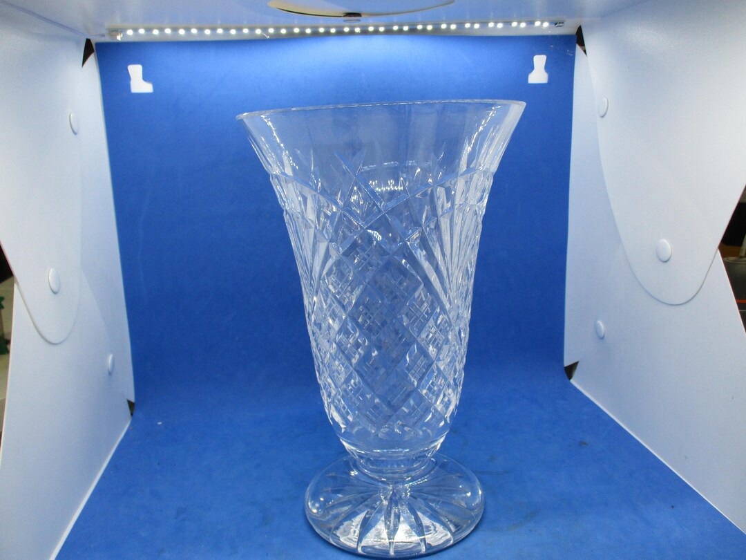 Waterford Crystal Fan and Diamonds Pattern Footed Flared Vase 10” - Etsy