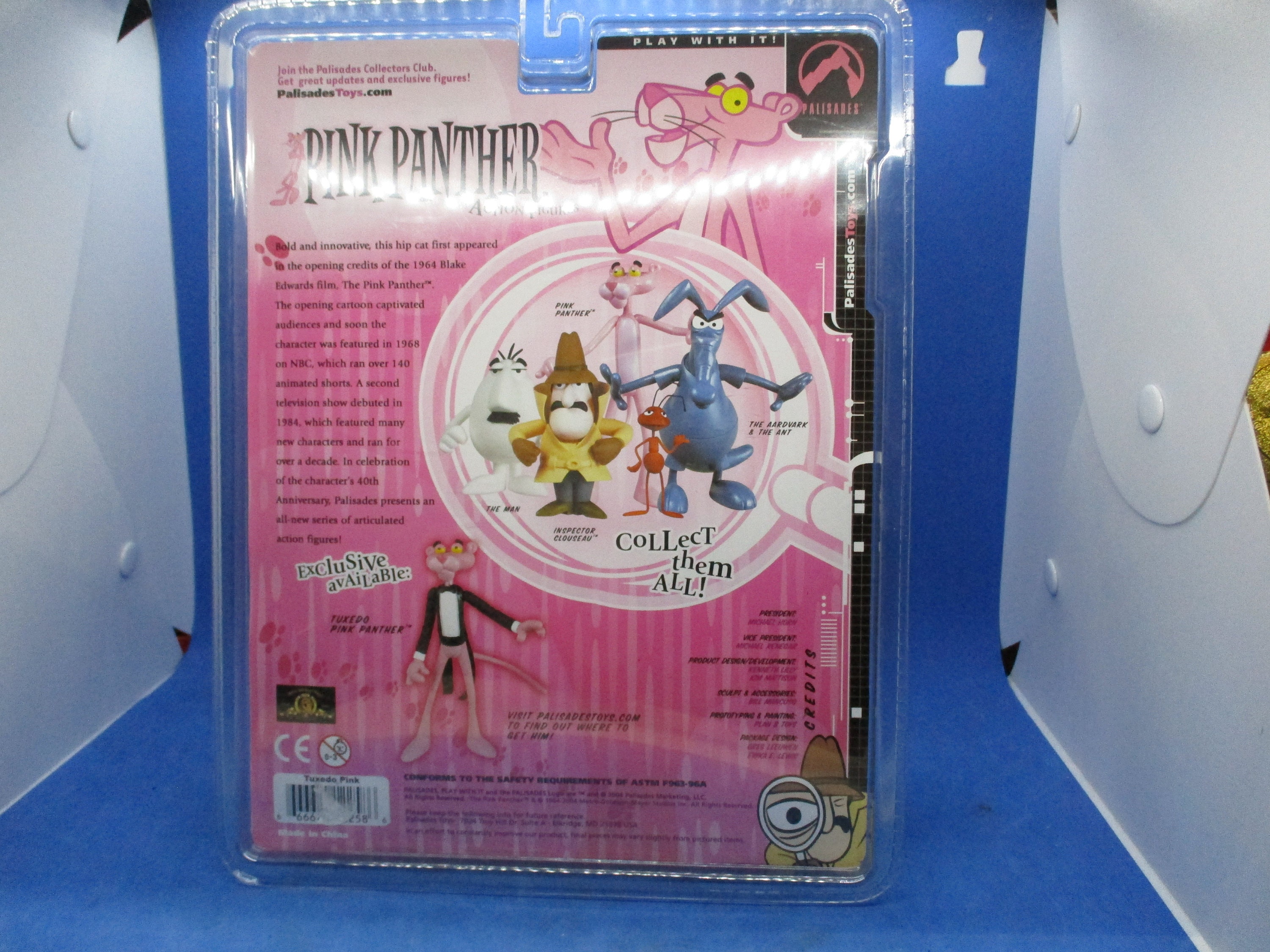 White Tuxedo Pink Panther 40th Action Figure Suncoast Palisades Toys ...