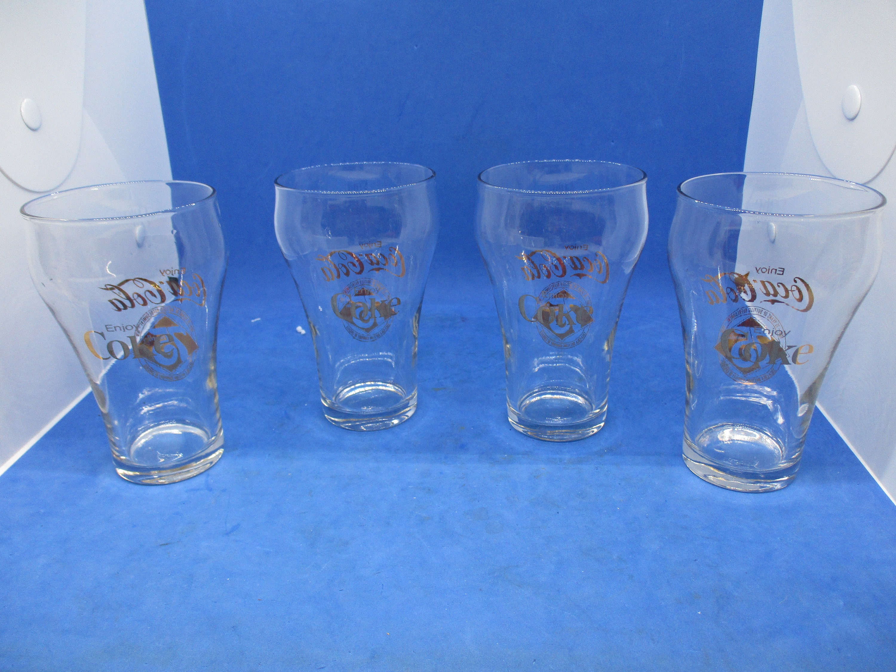 Vintage 75th Anniversary Coca-cola Commemorative Glasses Set of Four ...