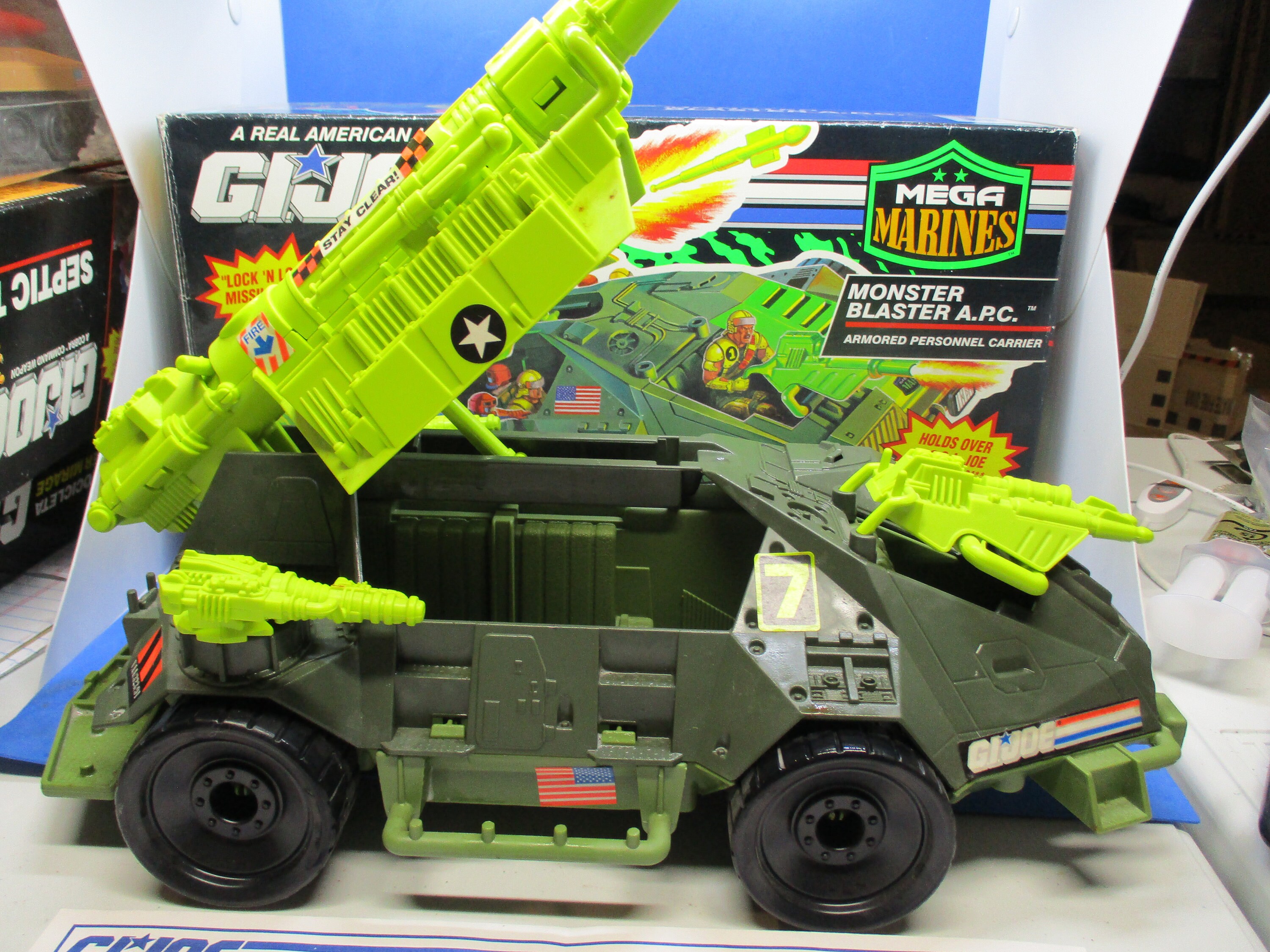 Vintage Gi Joe 3 3/4” Arah Monster Blaster Apc Mega Marines Complete W ...