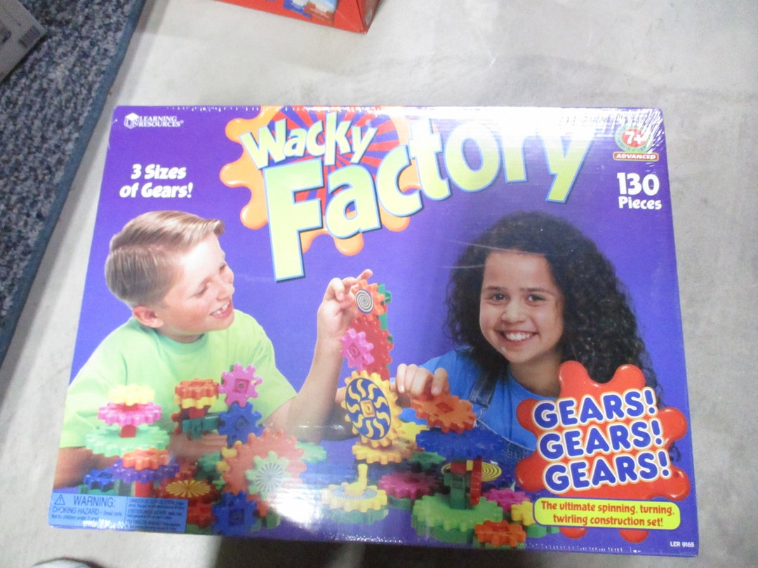 Learning Resources Gears Gears Gears Wacky Factory 130 Piece Building ...