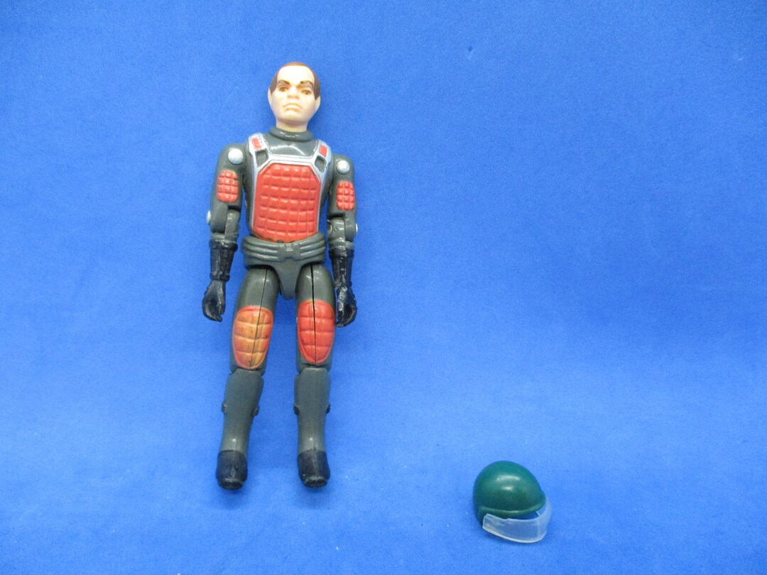 1982 Gi Joe Grand Slam V1 Straight Arm Action Figure Complete W/ Clear ...