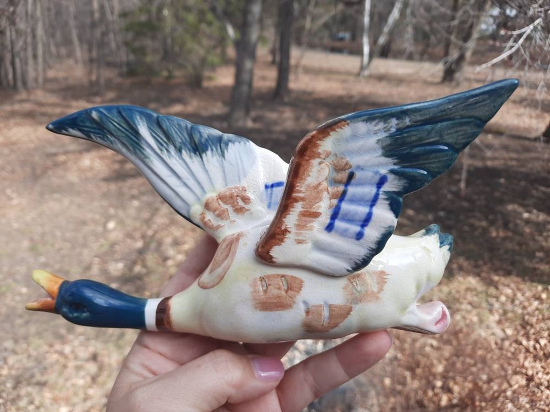 Vintage Duck Ceramic Pocket Planter Wall Decor, Great Condition, Made ...