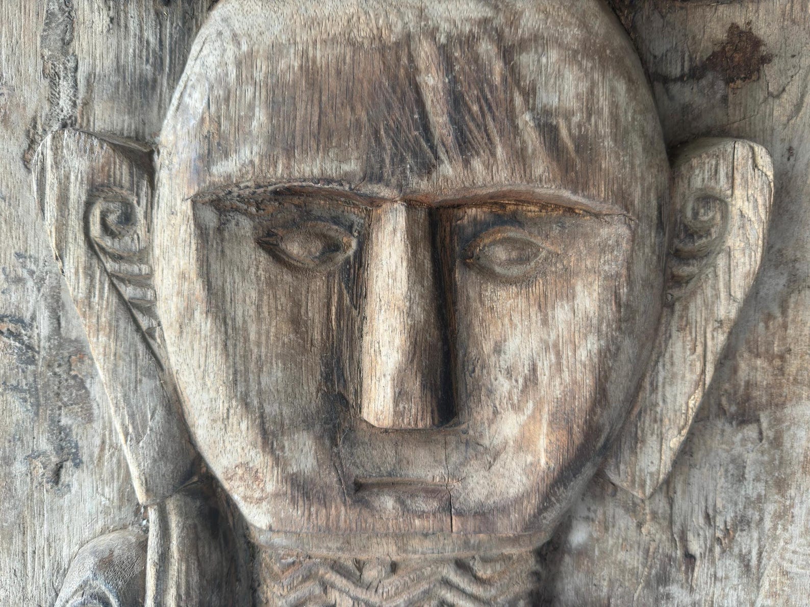 Hand-made Hand-carved Repurposed Wood Door. Pacific Island Motif - Etsy