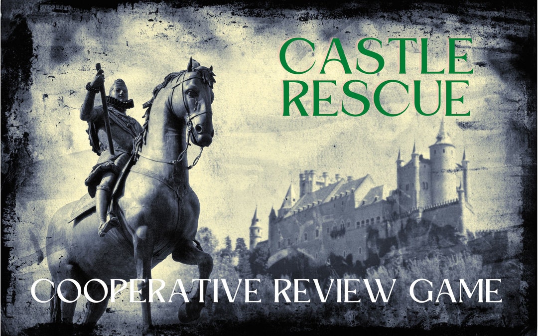 Castle Rescue Cooperative Review Game Printable Print and Play PNP - Etsy