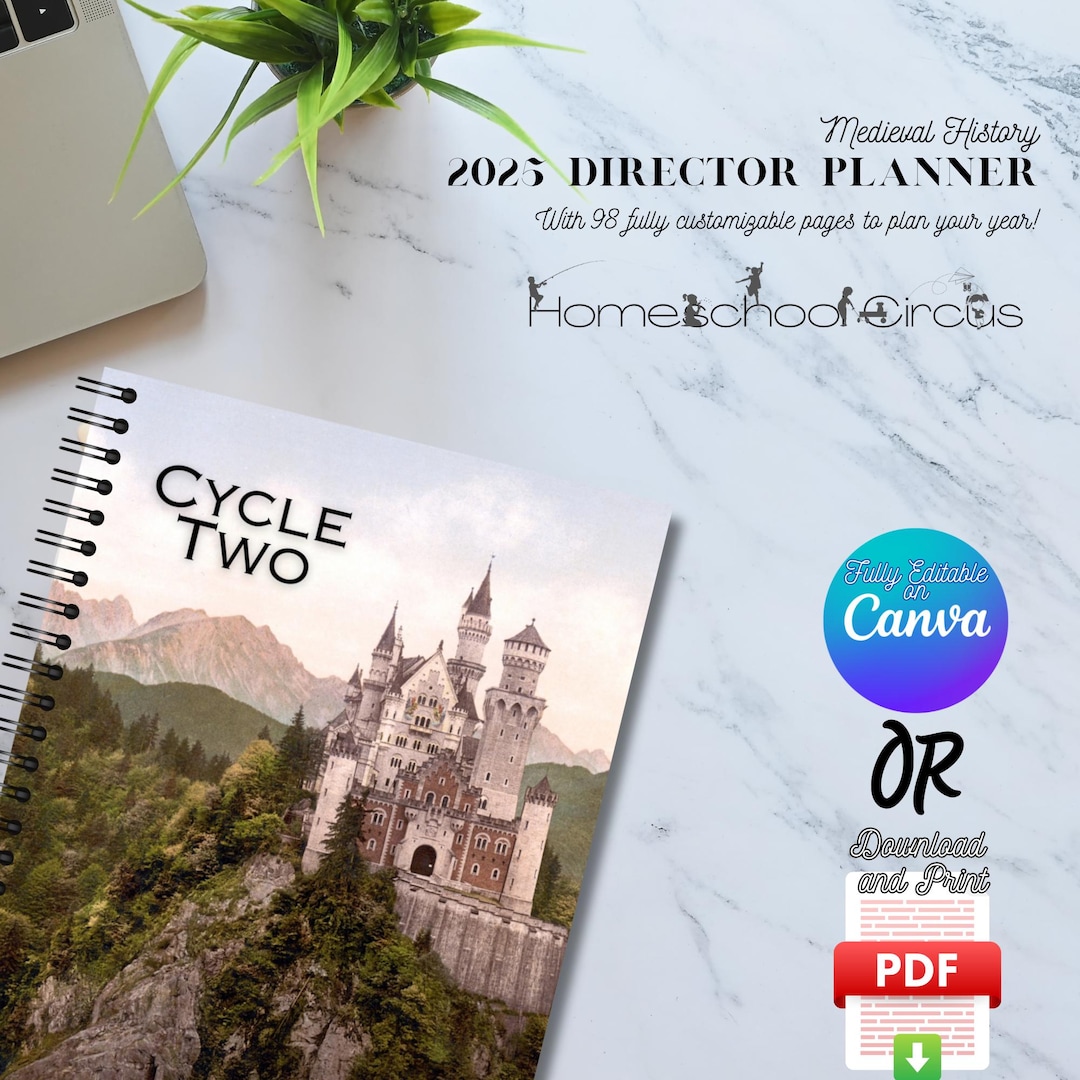 Medieval History Director's Planner: Cycle 2 Canva Template (PDF ...