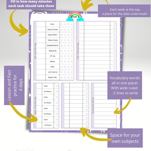 Unicorn-classical Conversations Essentials Student Planner Time Management - Etsy