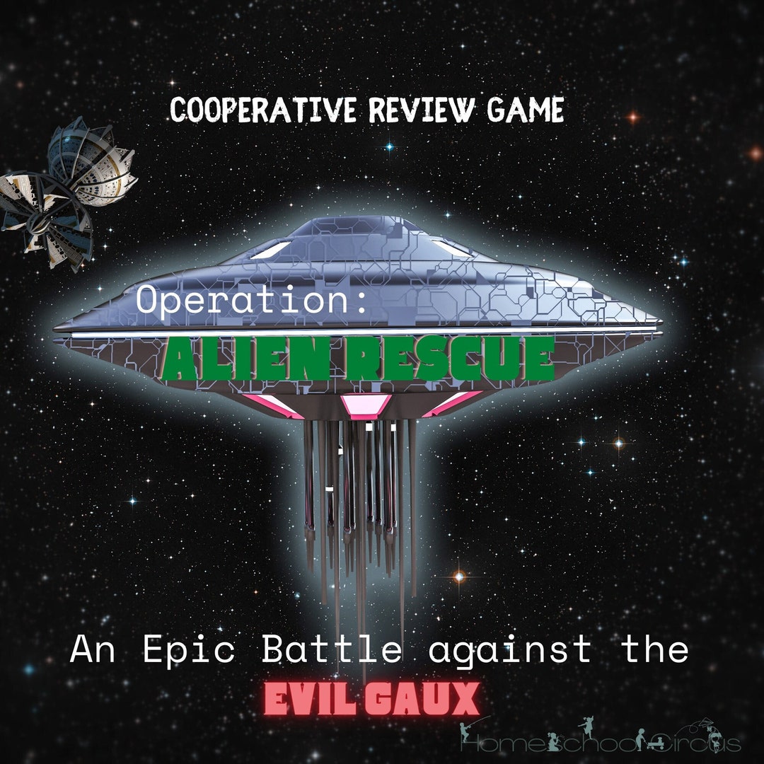 Operation: Alien Rescue Cooperative Review Game Printable Print and ...