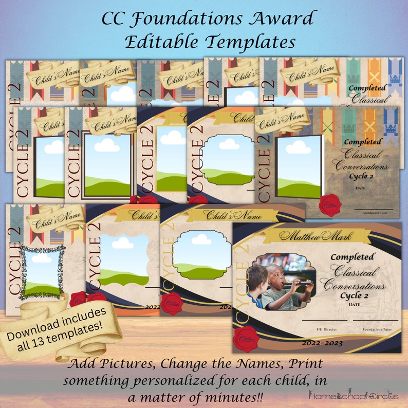 CC Foundations Completion Certificates 13 Fully Editable Templates ...