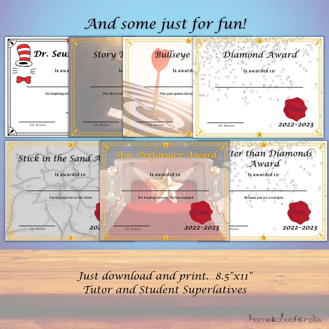 Character and Superlative Awards for Foundations and Essentials Tutors, Parents and Student CC ...