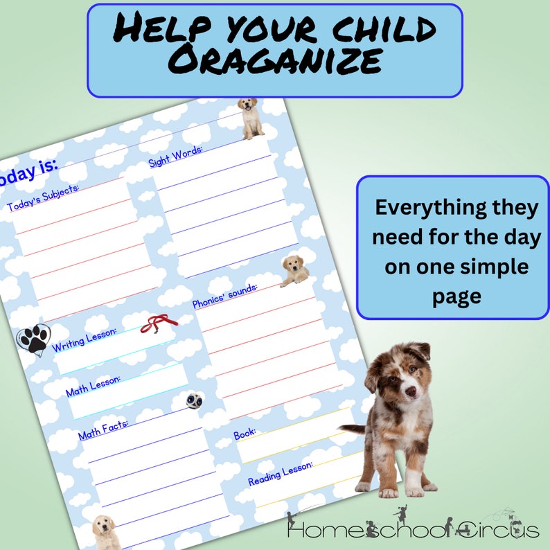 Printable Plan My Day Printable Planning Sheets for Early - Etsy Australia