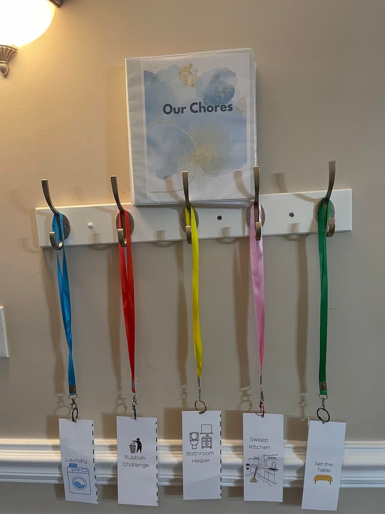 Picture Chore Chart Home Management System for Families Printable ...