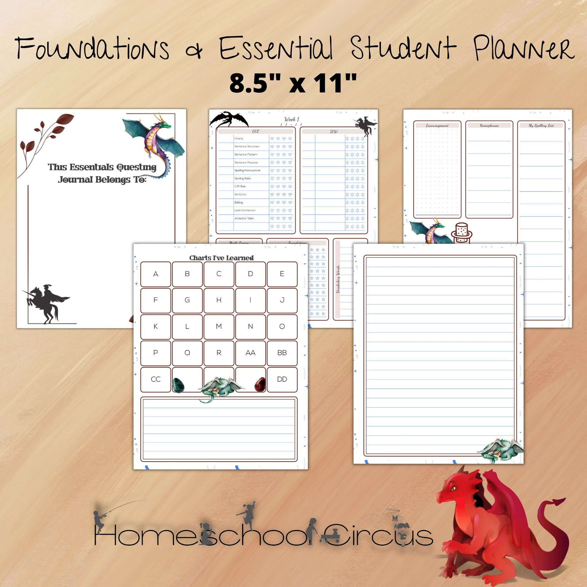 Dragon Foundations/essentials Classical Conversations Student Planner ...