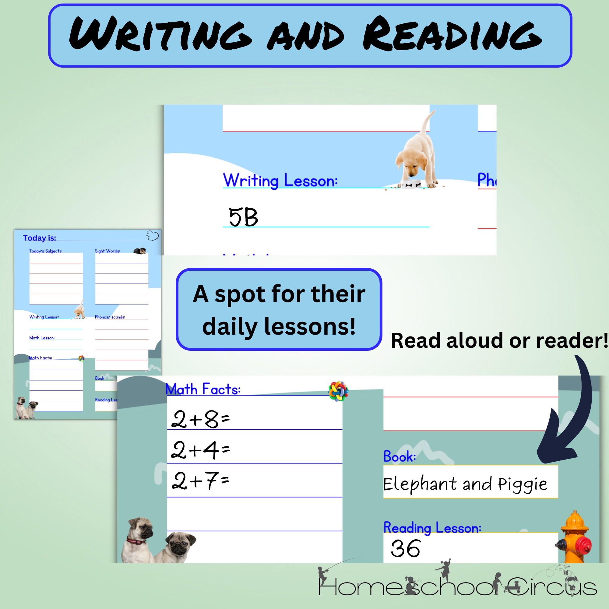 Printable Plan My Day Printable Planning Sheets for Early Elementary ...