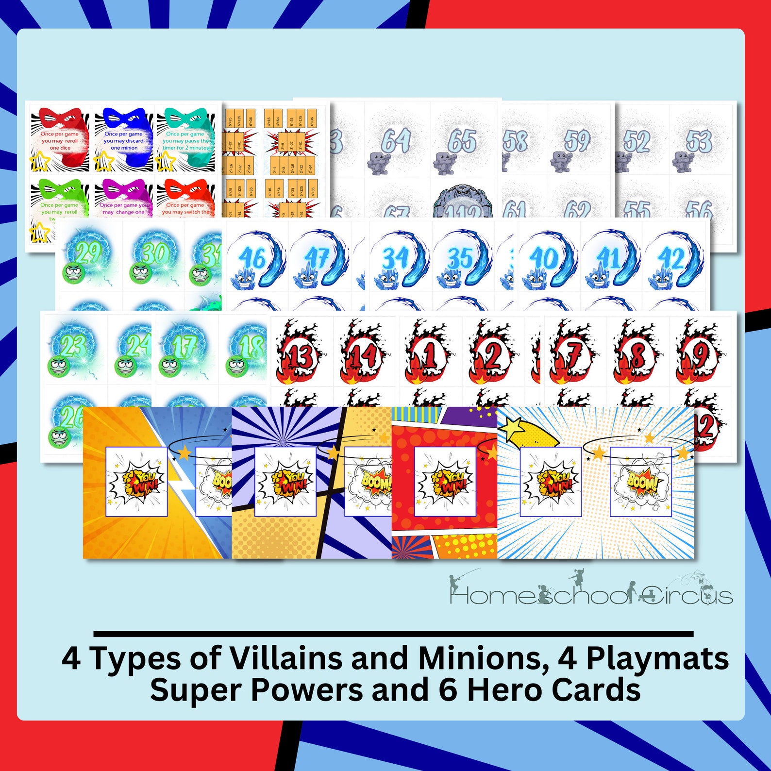 Super Knock Out, a Cooperative Math Game They Can All Play, Printable ...