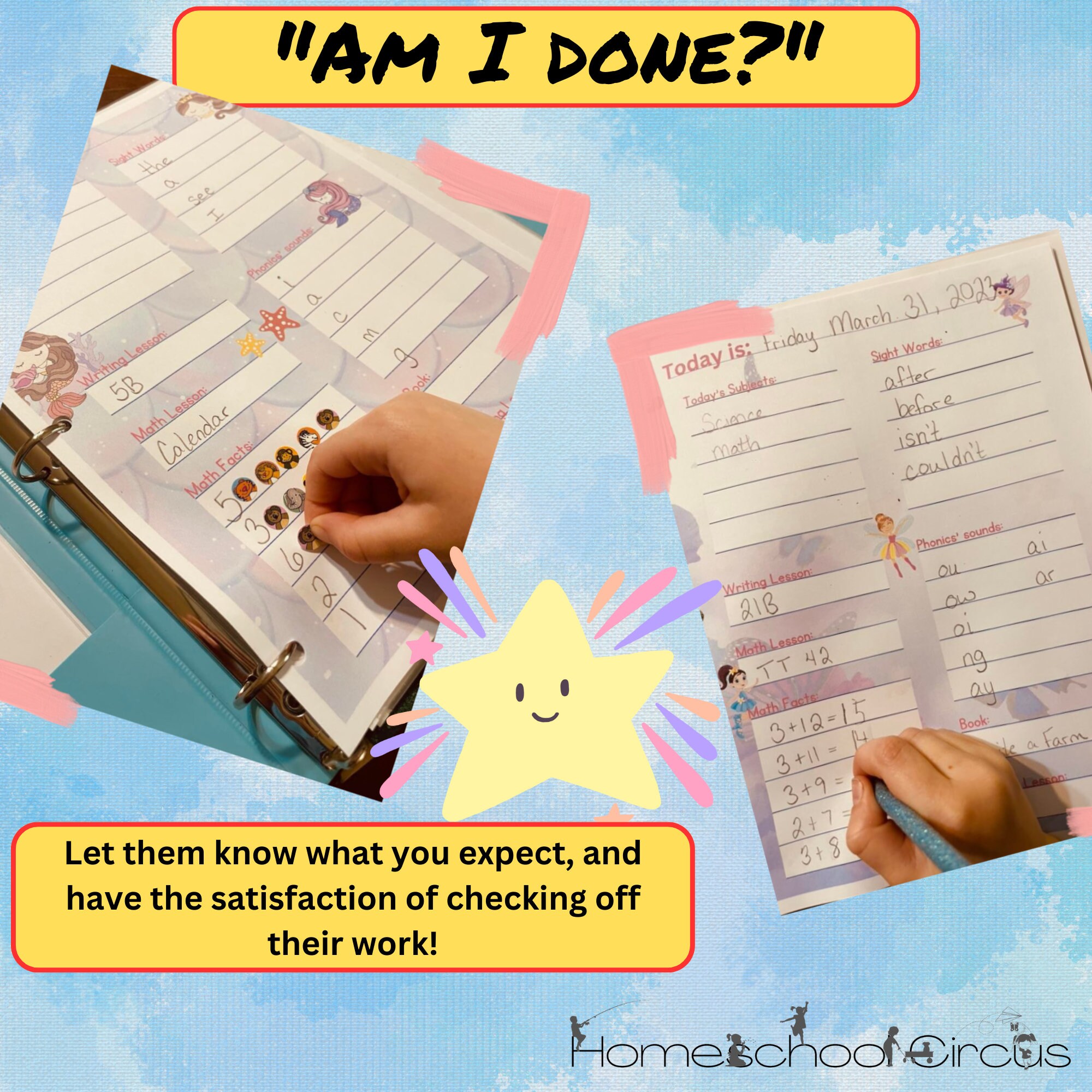 Printable Plan My Day Printable Planning Sheets for Early Elementary ...