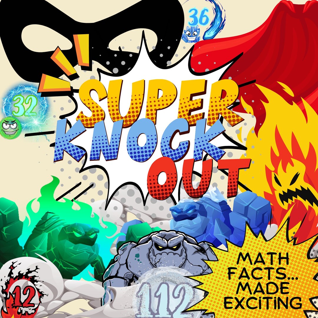 Super Knock Out, a Cooperative Math Game They Can All Play, Printable ...