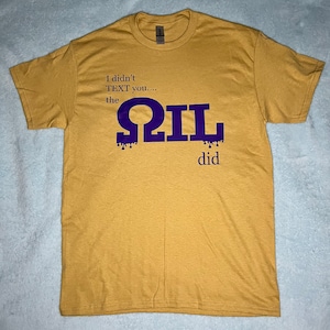 Customizable Oil T-shirt - Etsy