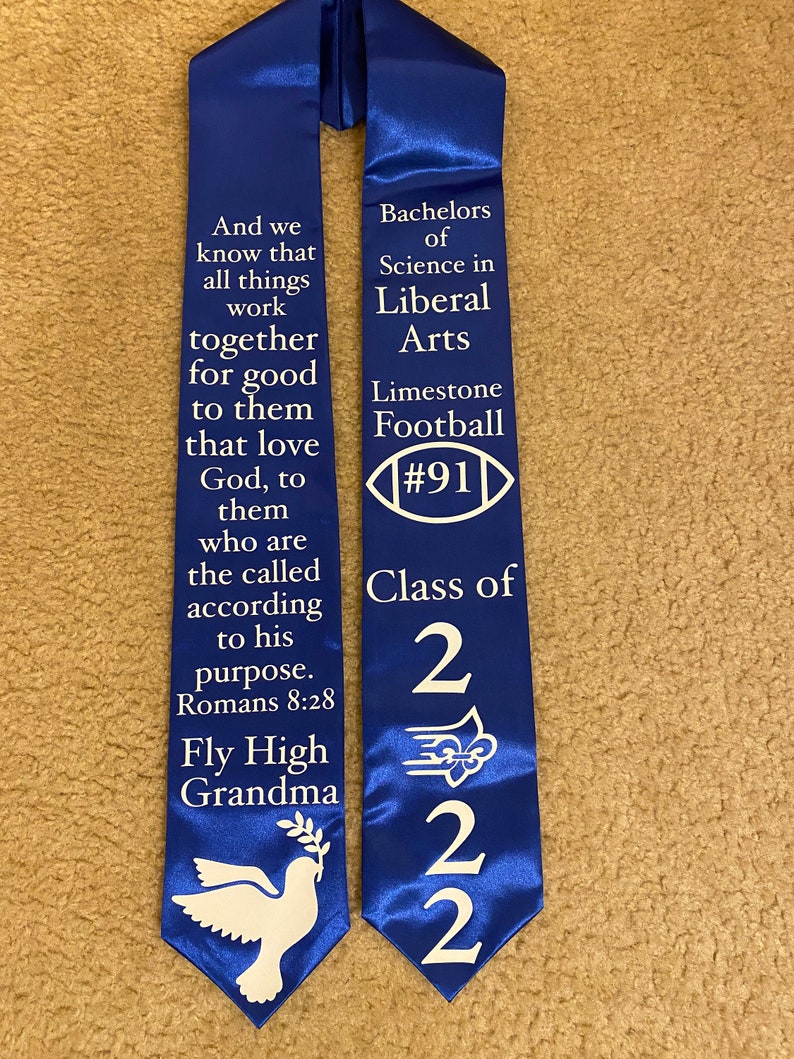 Custom Graduation Stoles - Etsy