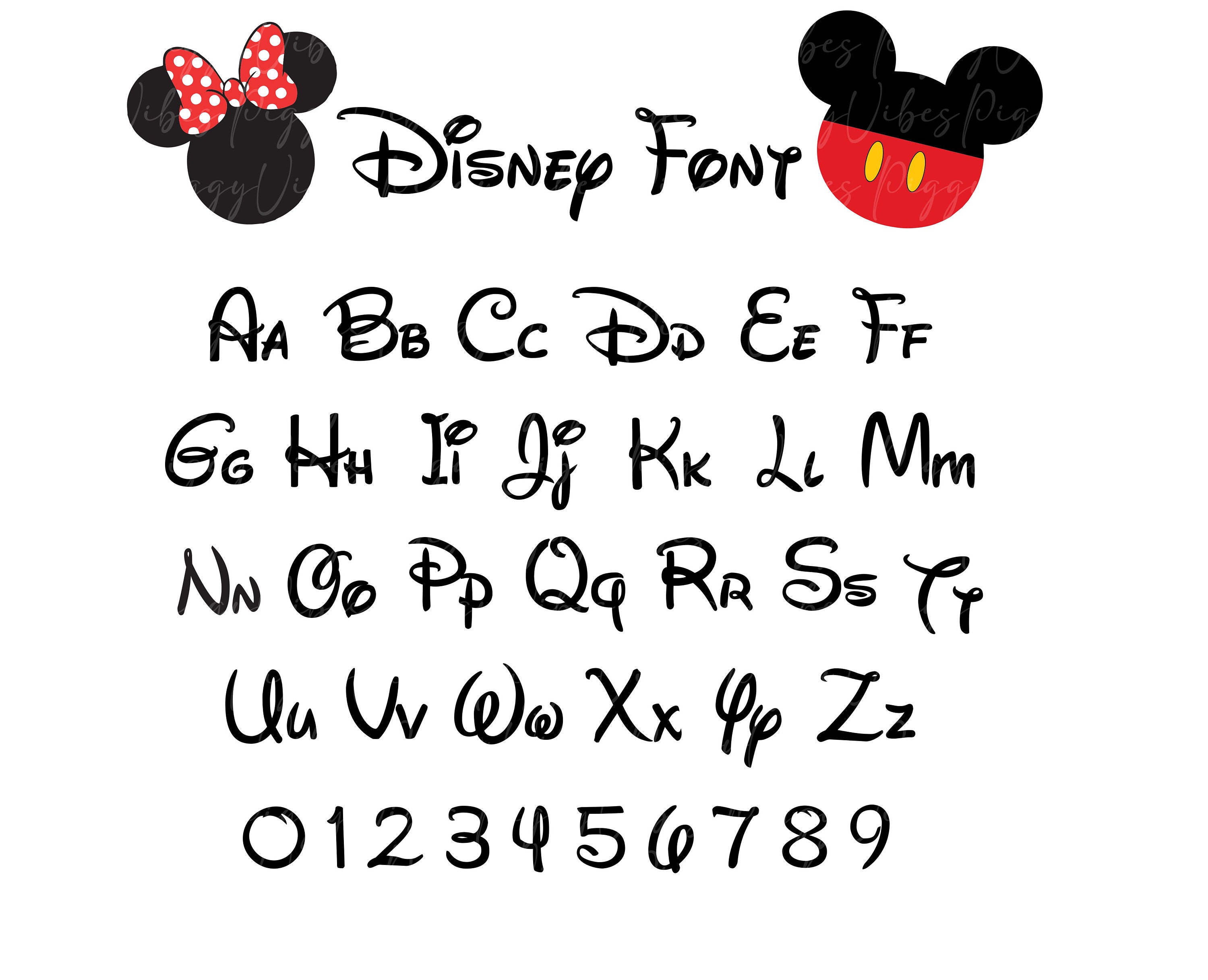 Disneylan Font Svg Mouse Font T-shirt SVG World Birthday - Etsy