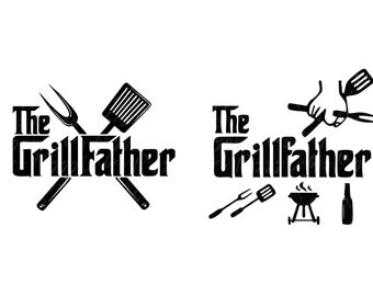 The GrillFather svg grill master svg chef svg bbq svg dad grill grill ...