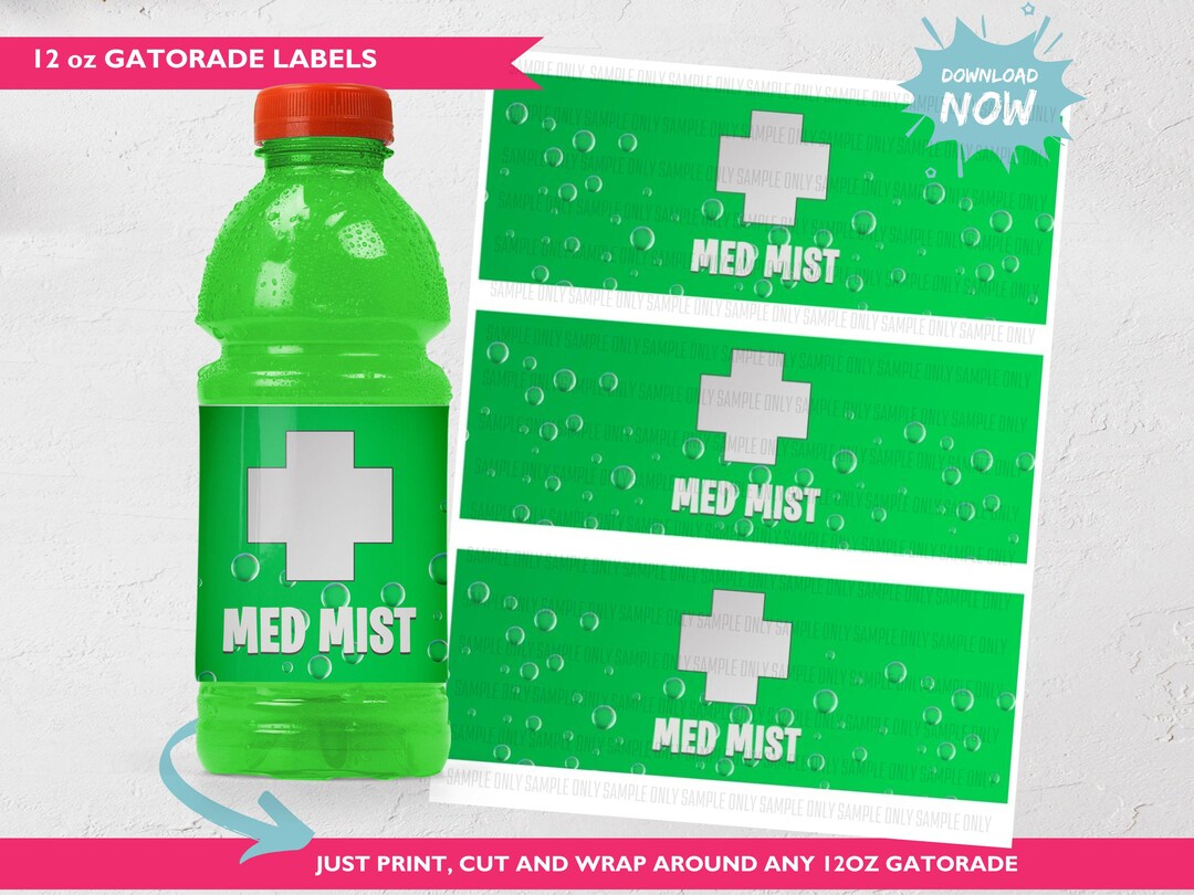 Gatorade Labels for Video Game Party Decor Video Game Birthday Party ...