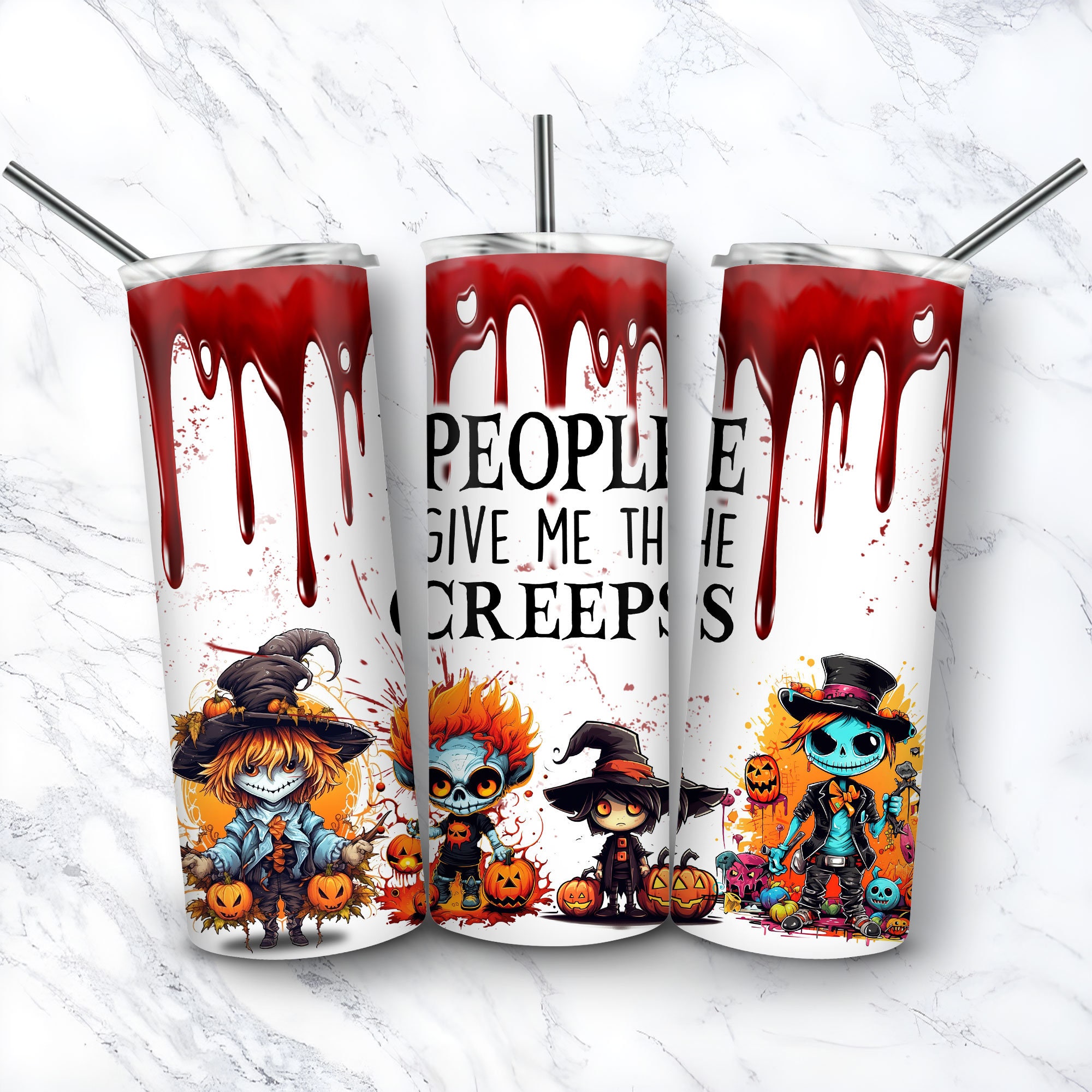 People Give Me the Creeps PNG, Halloween Sublimation Design, Funny ...