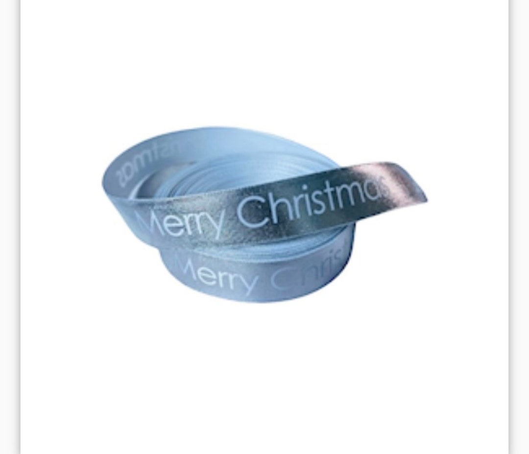 3/8 Metallic Silver Christmas Ribbon. Metallic Gold Ribbon. - Etsy