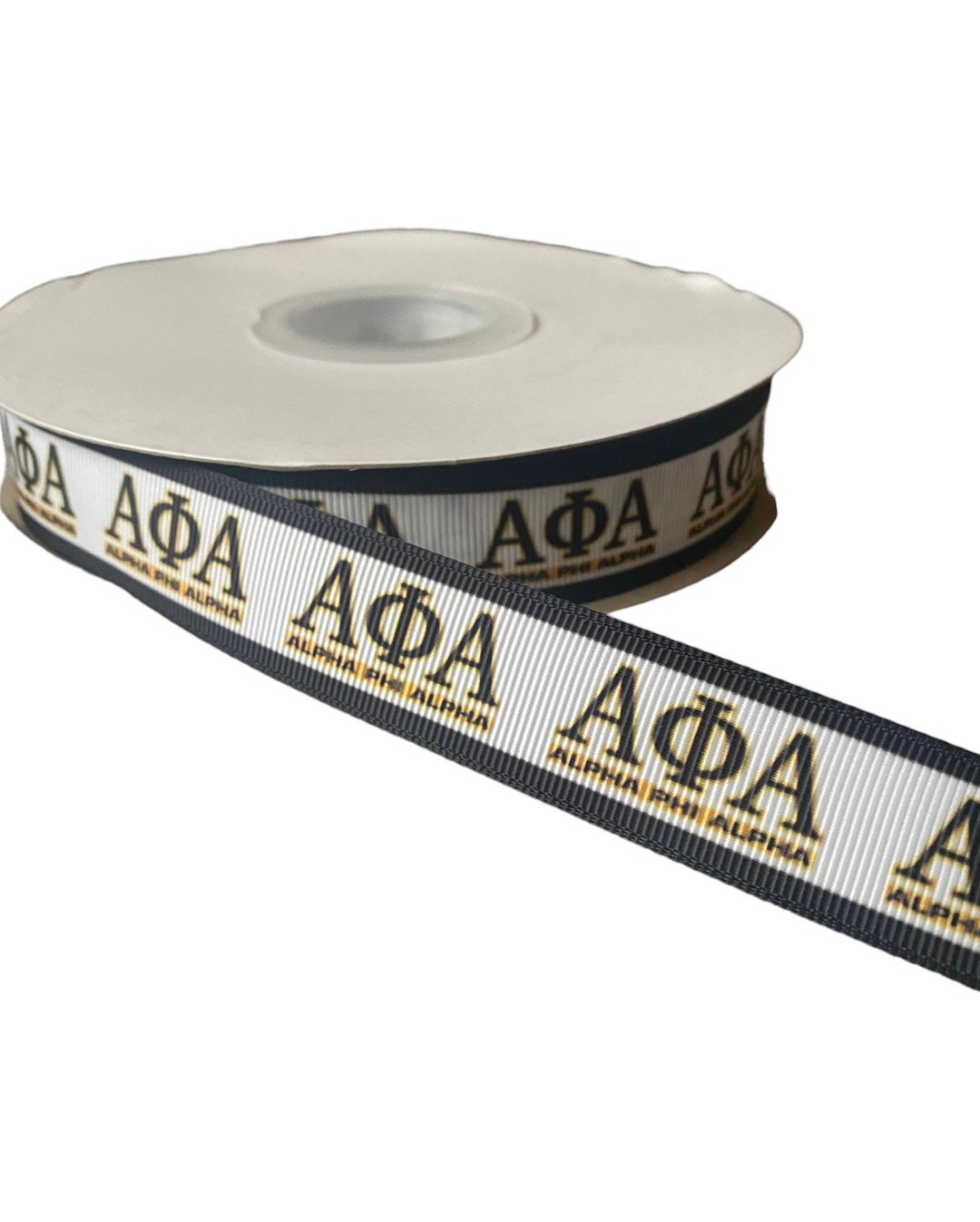 7/8 Grosgrain Ribbon. Alpha Phi Alpha Inspired Ribbon. DIY Craft Supply ...