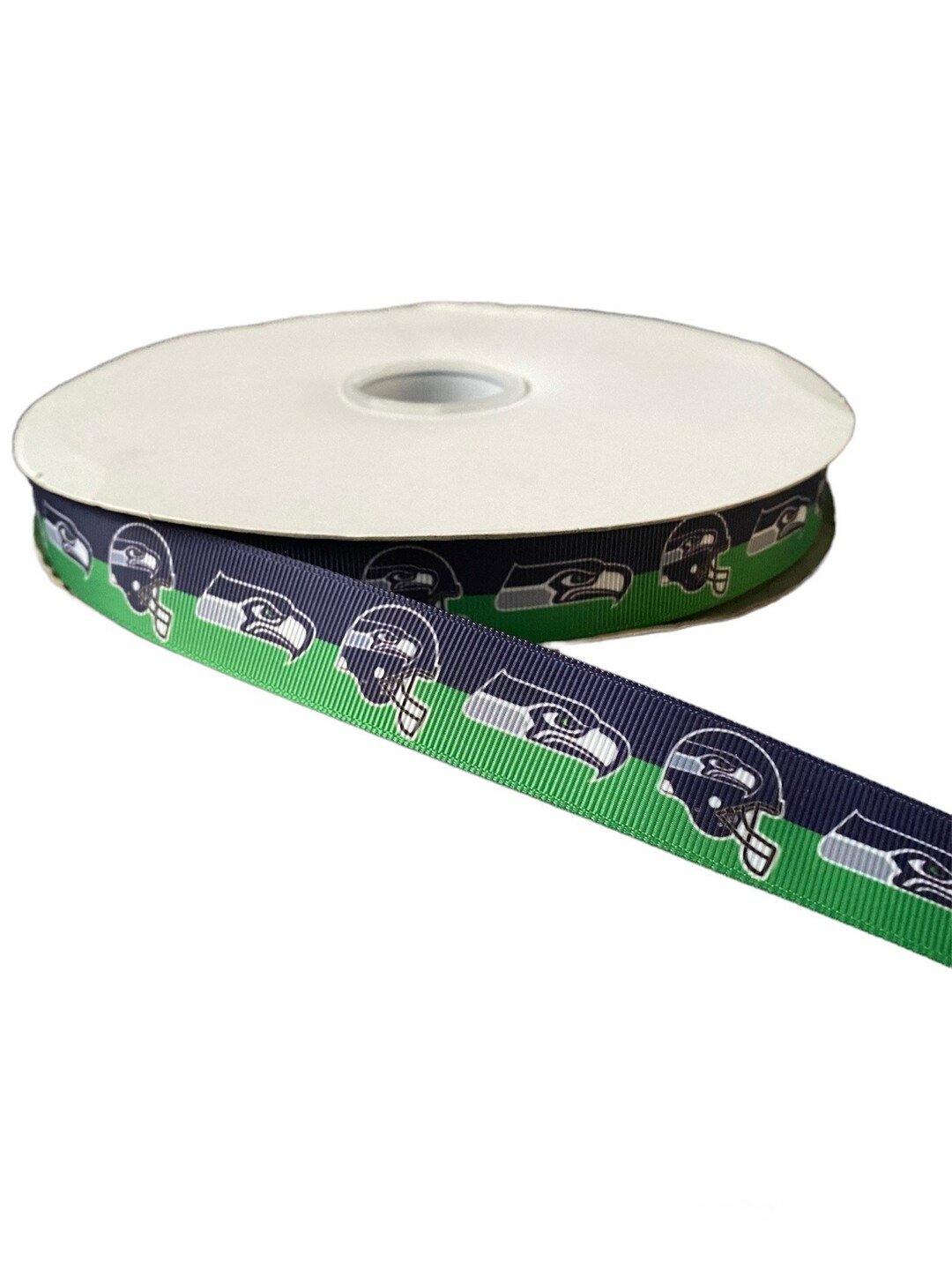 Seahawks Inspired Sports Team 7/8 Grosgrain Ribbon. Seattle Inspired ...