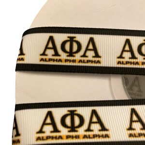 7/8 Grosgrain Ribbon. Alpha Phi Alpha Inspired Ribbon. DIY Craft Supply ...