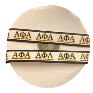 7/8 Grosgrain Ribbon. Alpha Phi Alpha Inspired Ribbon. DIY Craft Supply ...