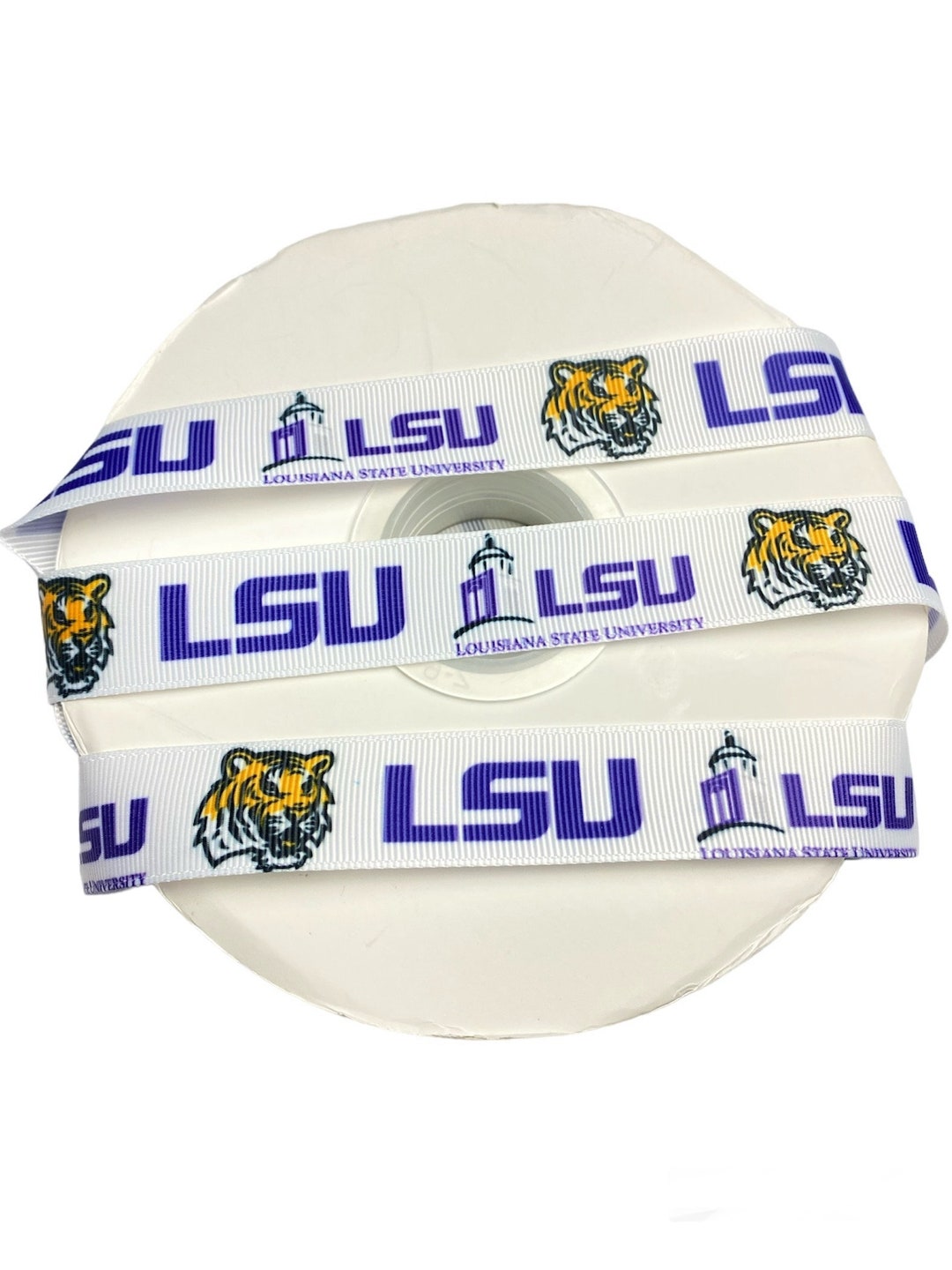 Lsu-college Inspired Sports Team 7/8 Grosgrain Ribbon. Tigers Inspired ...