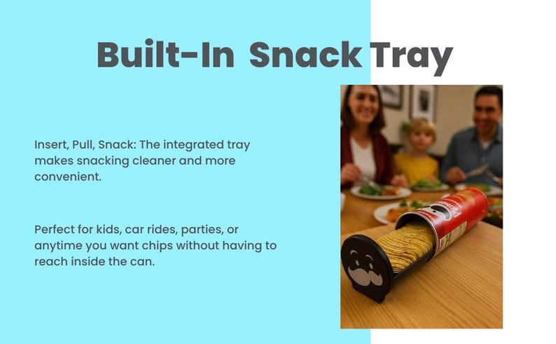 Pringles Tray Lid Holder • Chip Can Snack Tray • Freshness Lid for ...